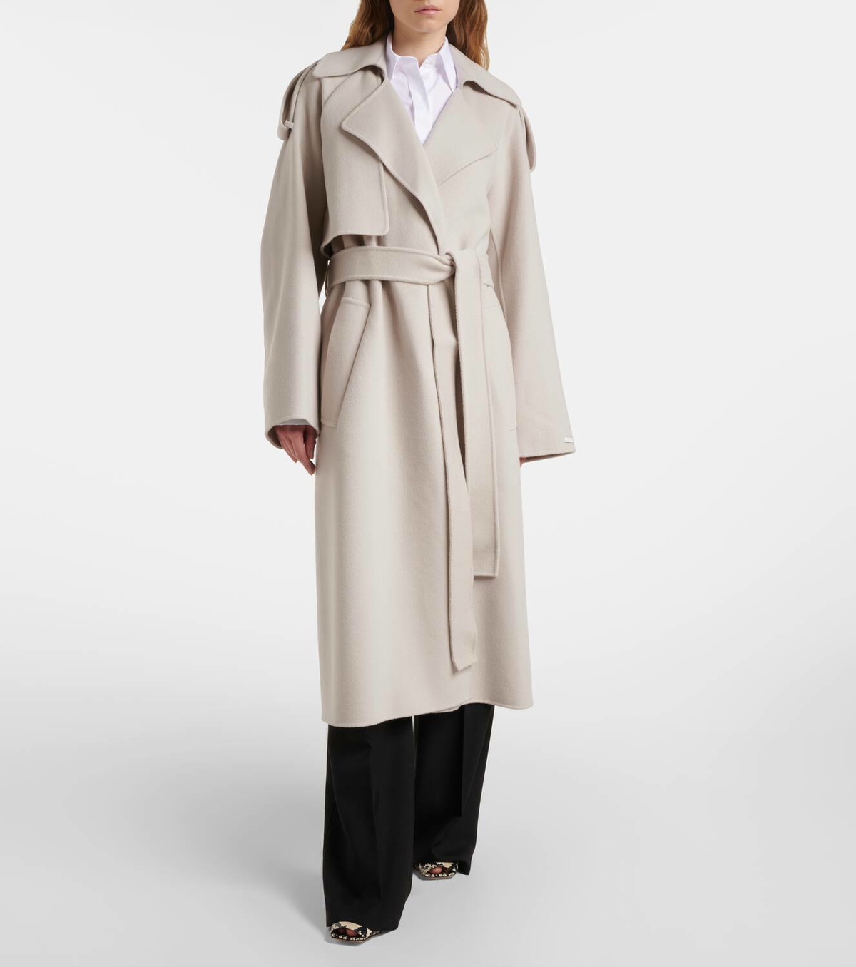 Sportmax Fiore belted wool coat Sportmax