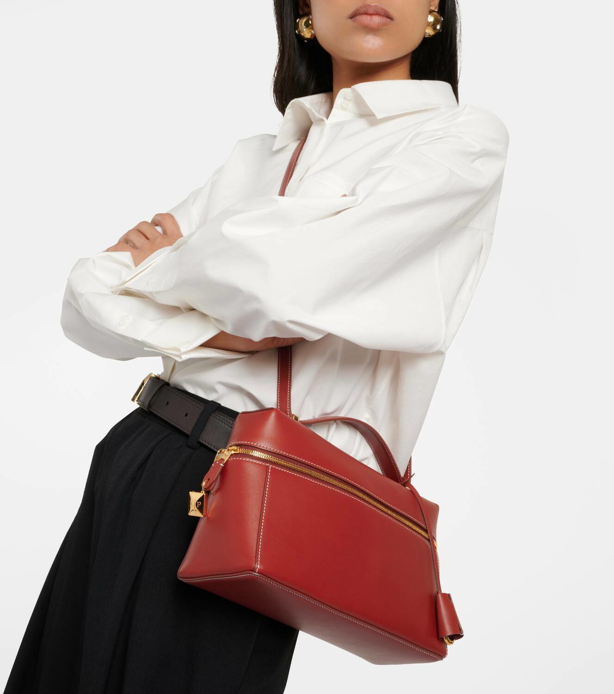 Loro Piana Extra Medium leather shoulder bag Loro Piana