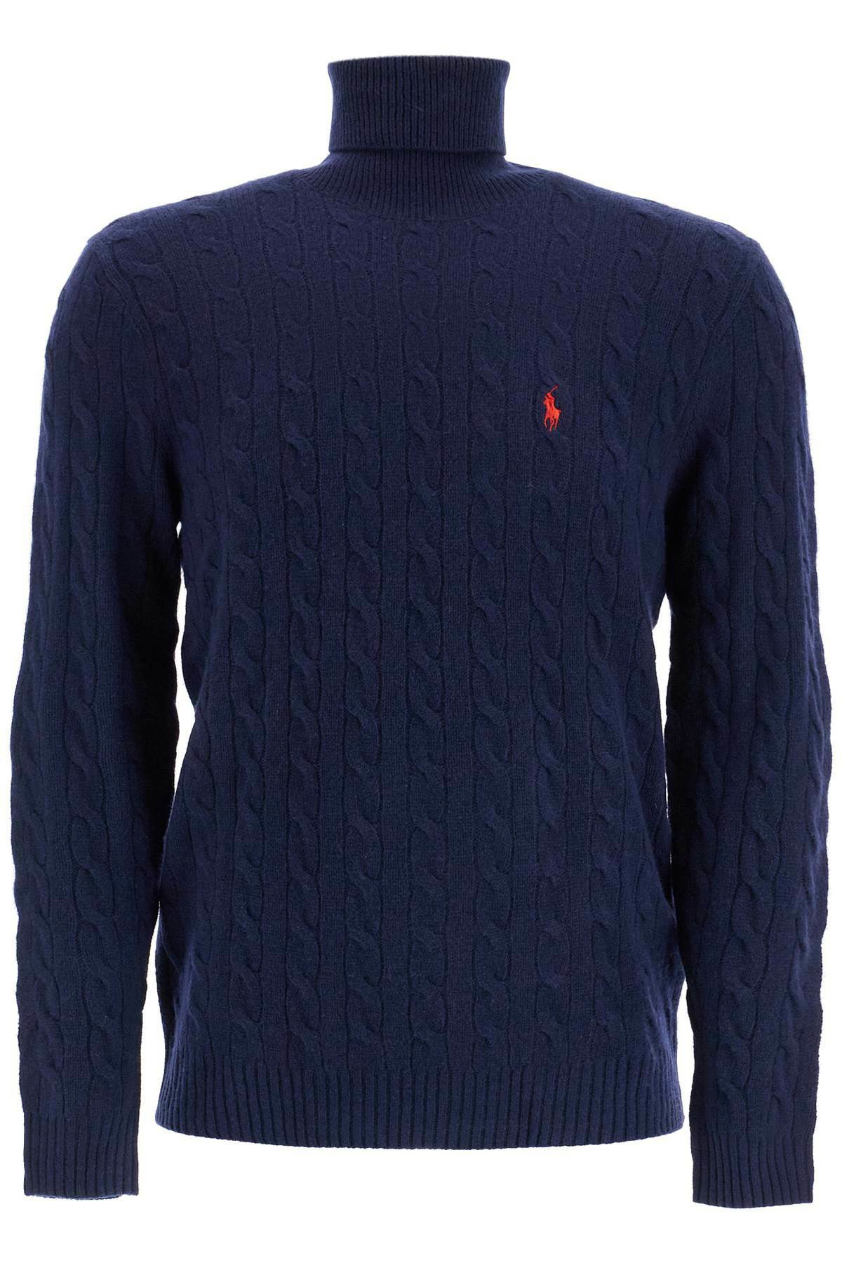 POLO RALPH LAUREN high-neck wool and cashmere cable-knit pullover ...