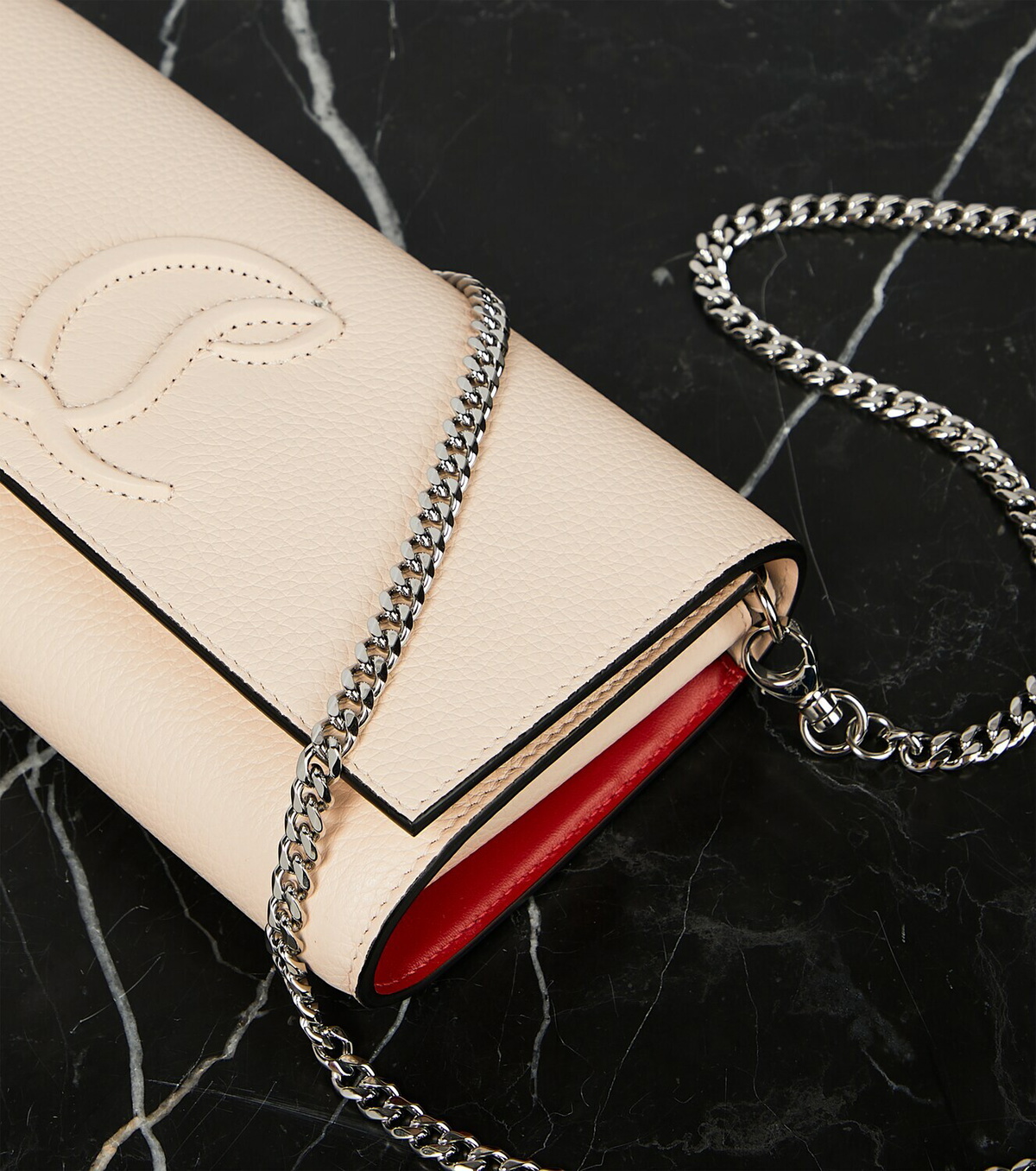Christian Louboutin Logo leather wallet on chain Christian Louboutin