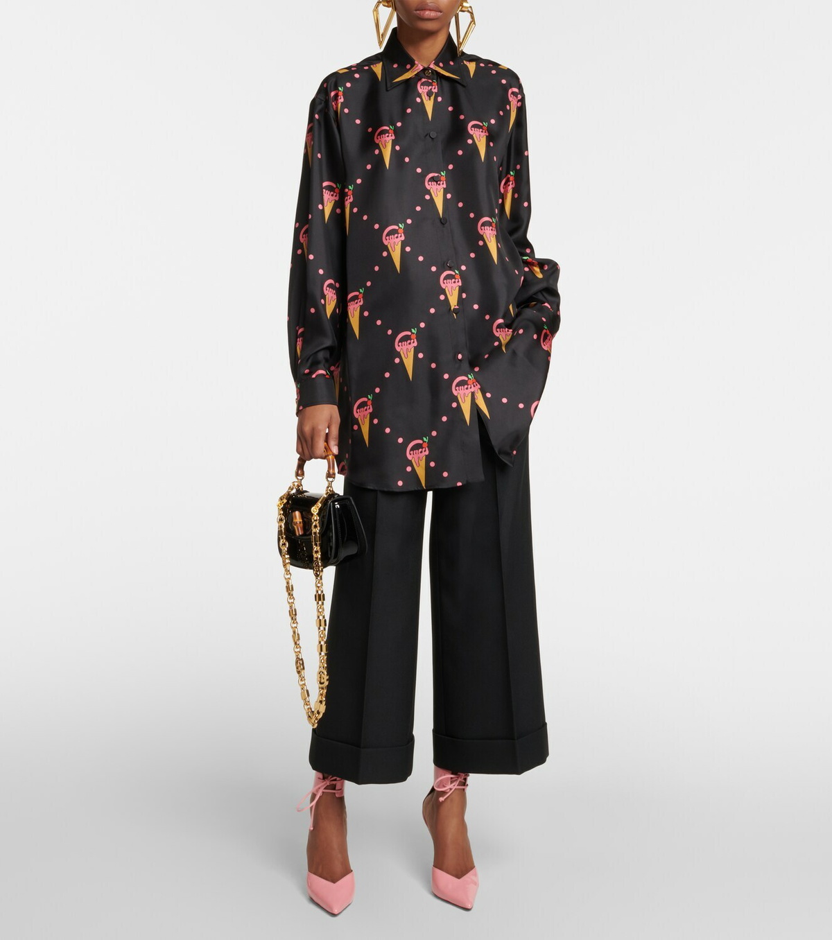 Gucci - Printed silk shirt Gucci