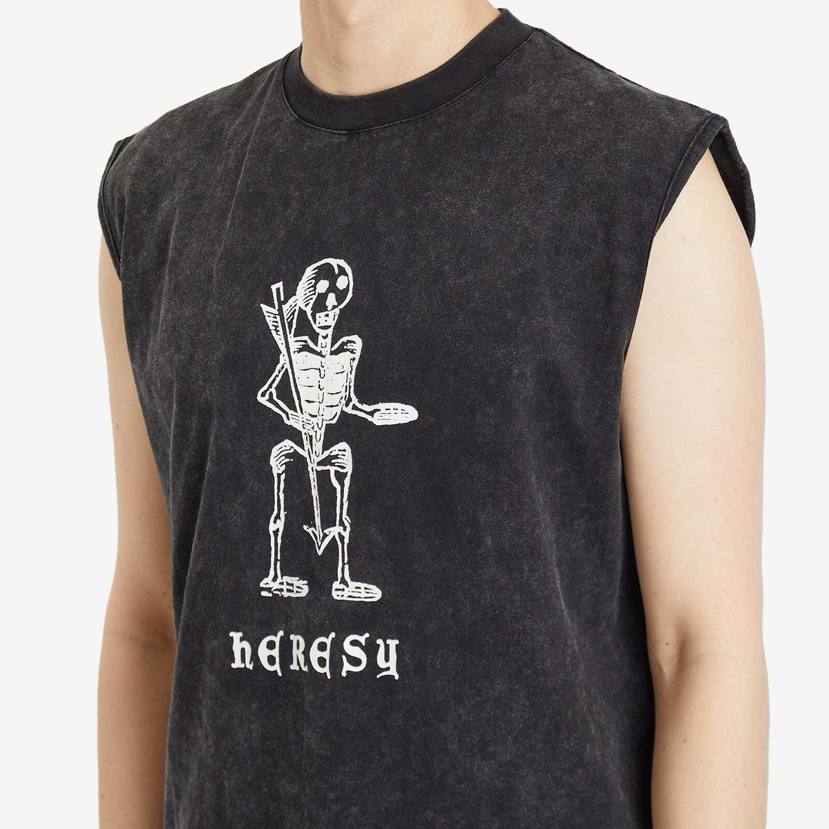 Heresy Men's Skeleton Vest in Ash Heresy