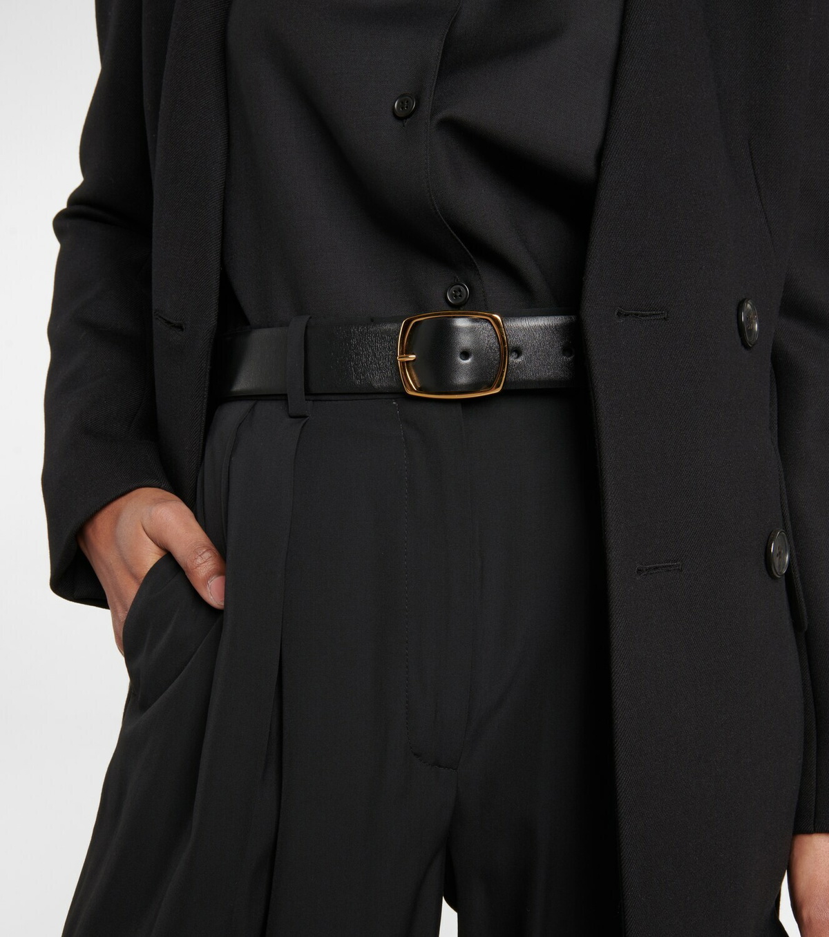 The Row - Oval leather belt The Row