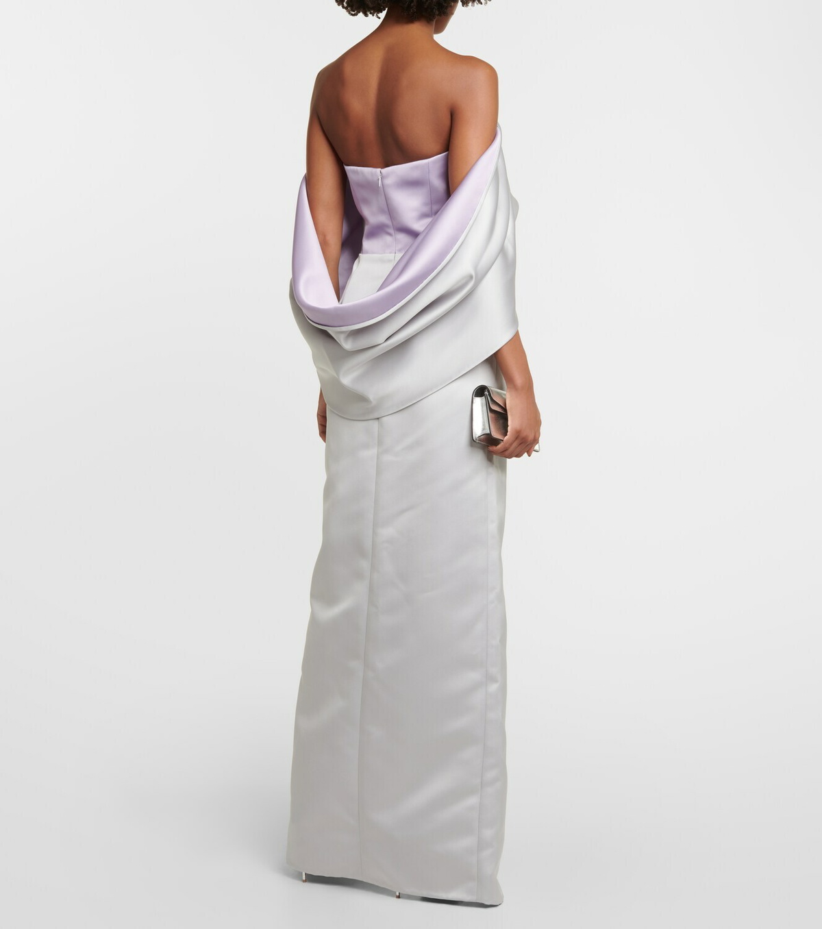 Carolina Herrera Off-shoulder draped satin gown Carolina Herrera