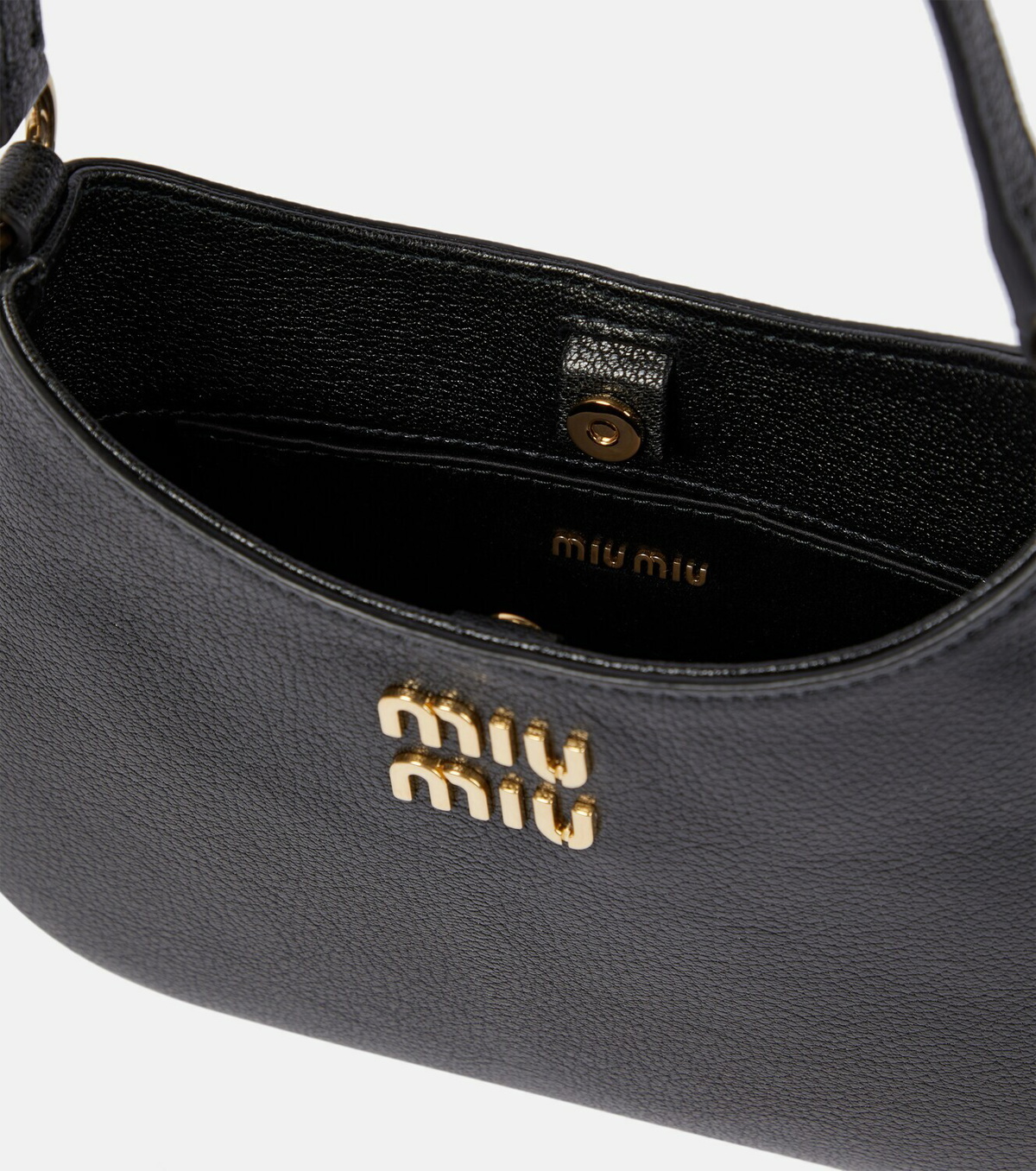 Miu Miu Logo leather shoulder bag Miu Miu