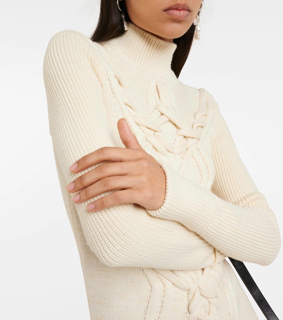 Isabel Marant Atina cable-knit wool-blend minidress Isabel Marant