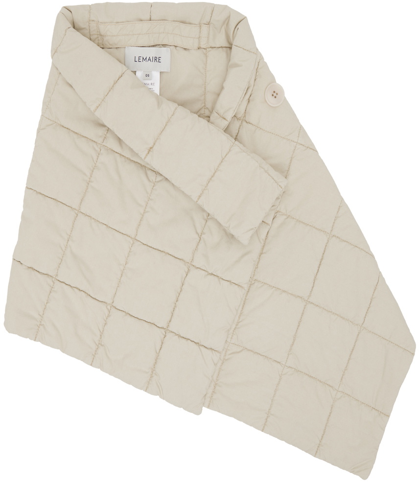Lemaire Beige Wadded Scarf Lemaire