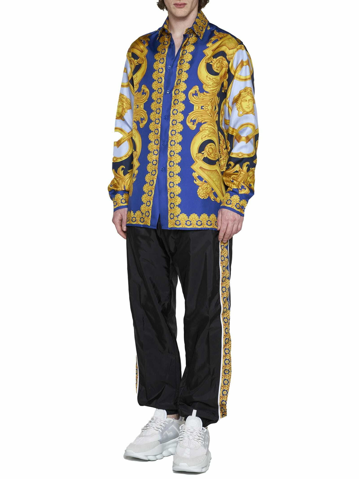 Versace Jogging Pants With Baroque Print Versace