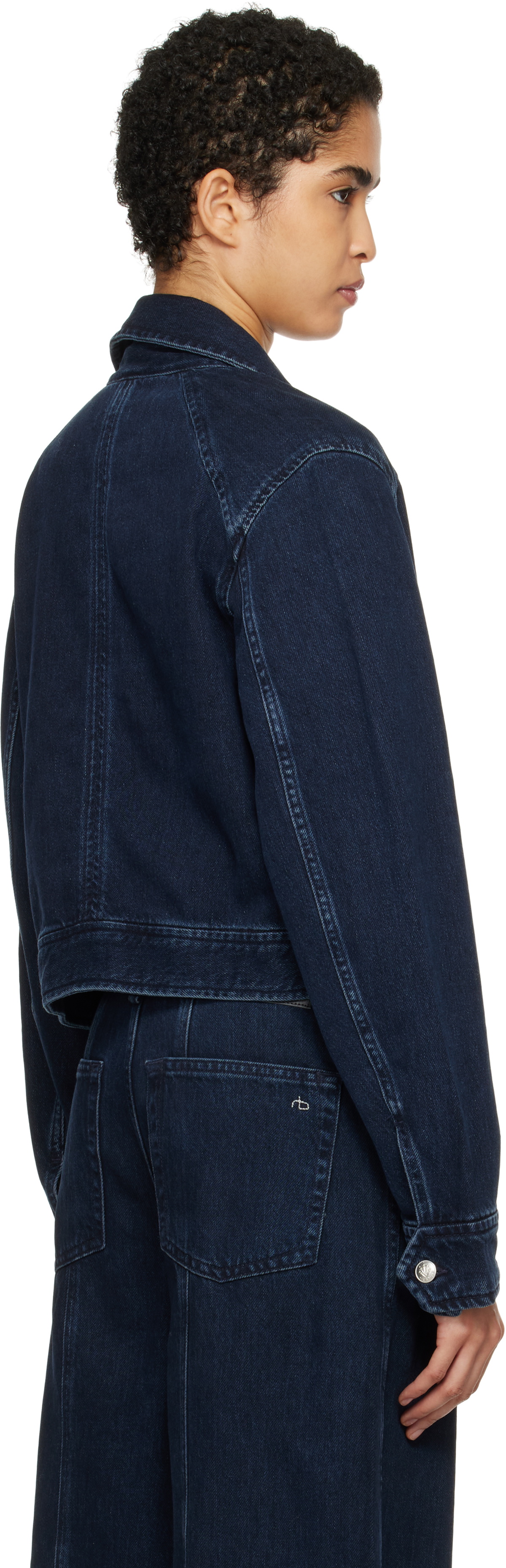 rag & bone Blue Anya Denim Jacket Rag and Bone