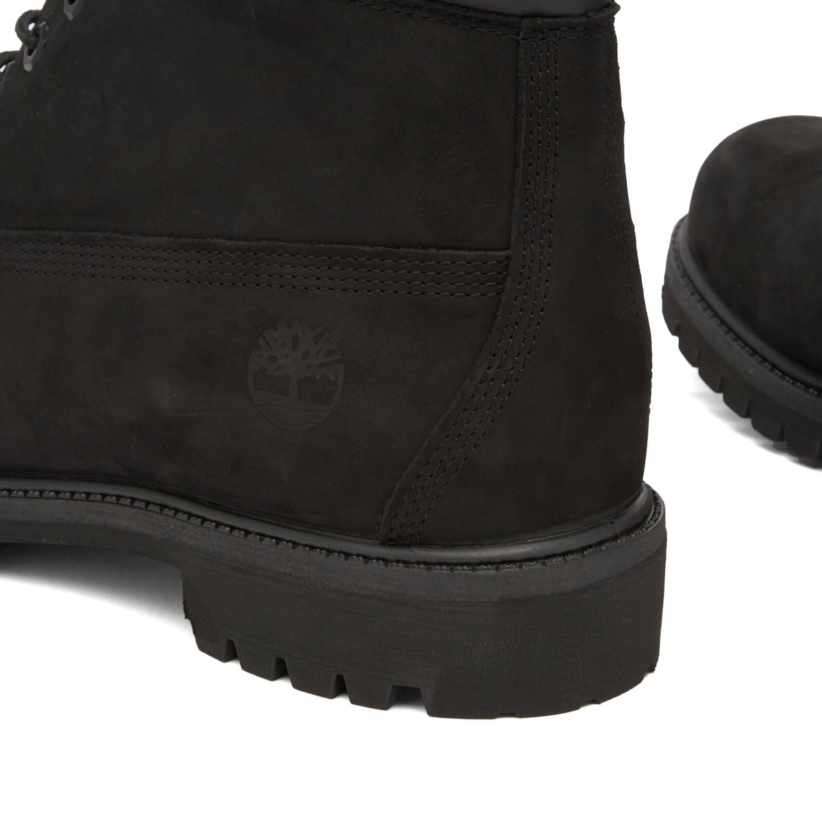 Timberland Men's 6" Premium Boot in Black Nubuck Timberland