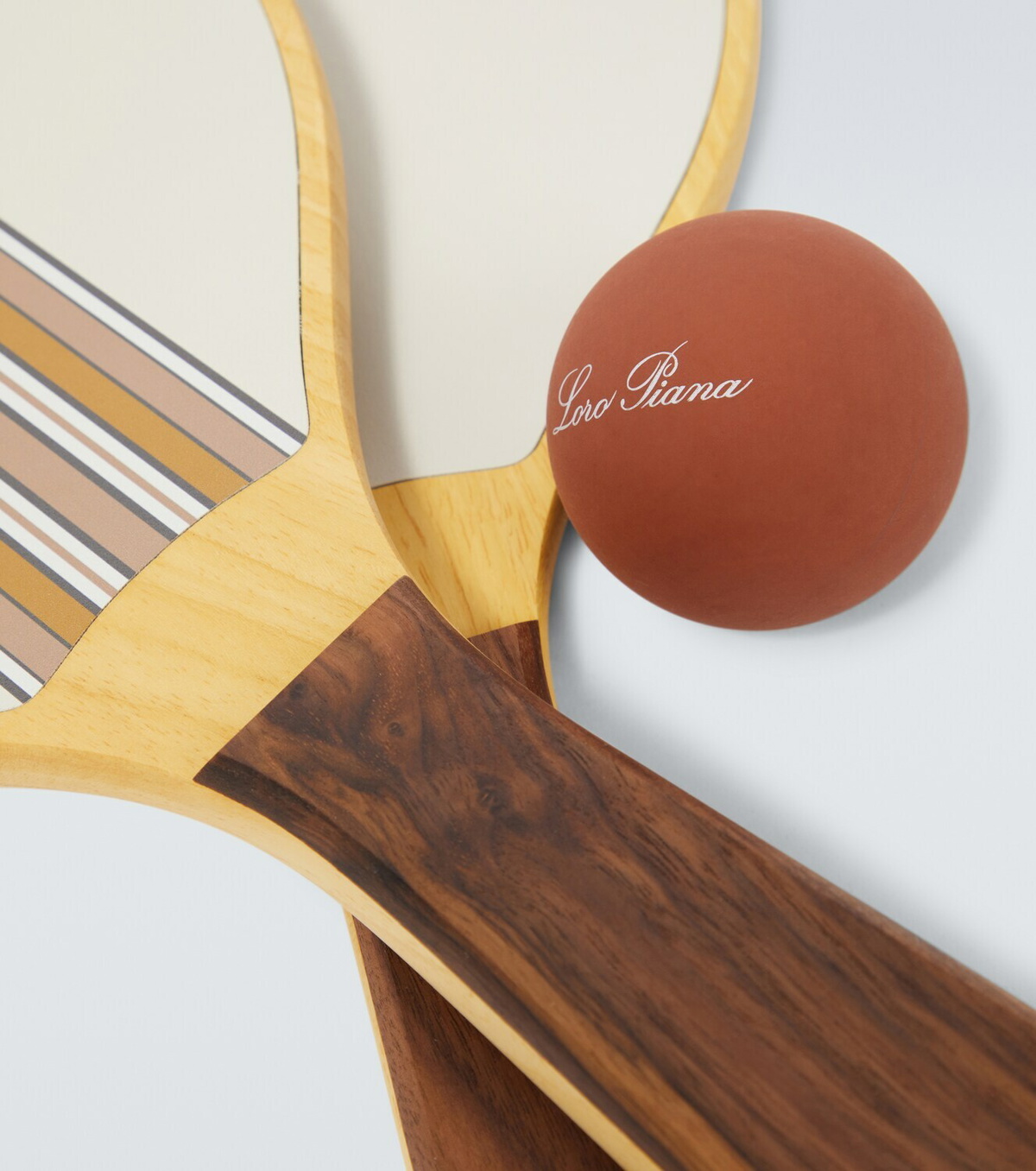 Loro Piana Set of 2 wooden paddleball rackets Loro Piana