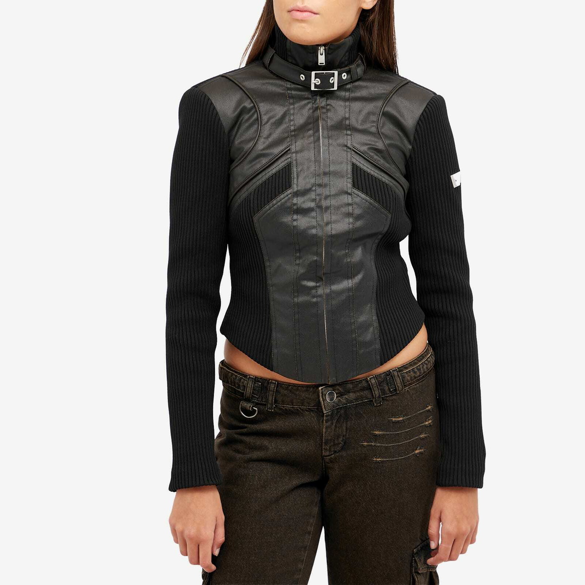 MISBHV Women's X Waxed Cotton Jacket in Black MISBHV