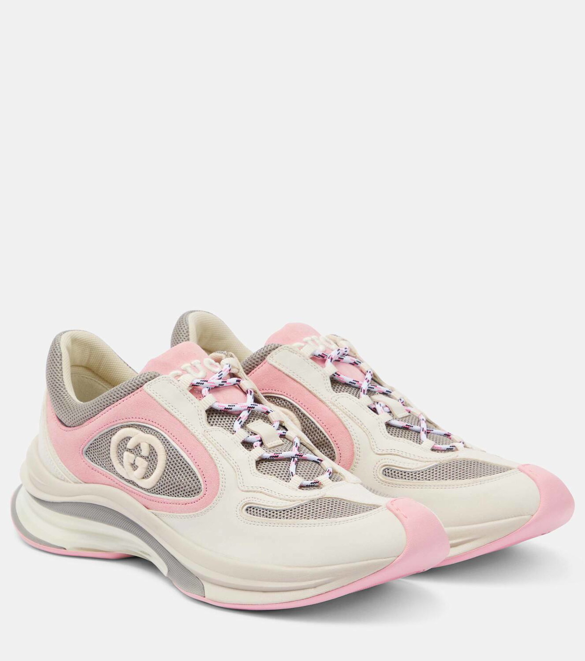 Gucci Gucci Run suede-trimmed sneakers Gucci Gucci Gucci Run suede-trimmed sneakers Gucci
