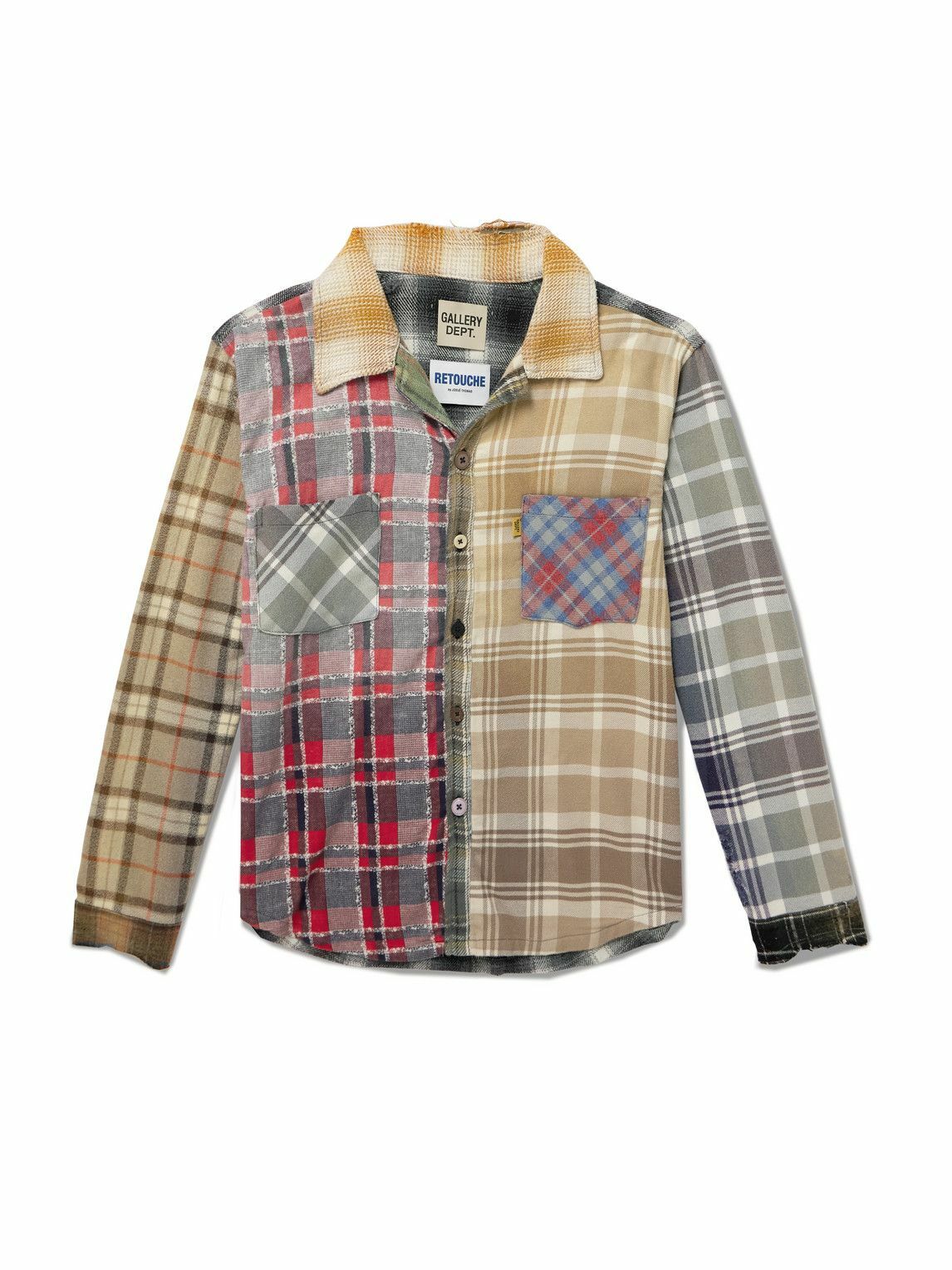 Gallery Dept. - Marley Retouche Distressed Patchwork Checked Cotton ...