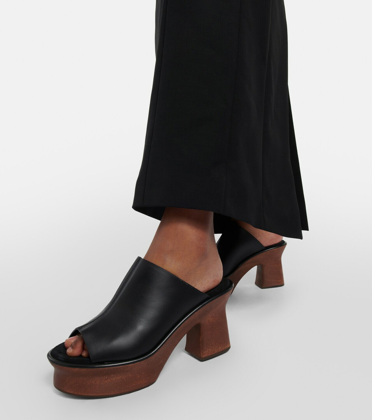 Ferragamo - Leather wedge sandals Salvatore Ferragamo