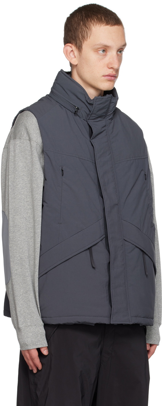 meanswhile Gray Side Slit Vest meanswhile