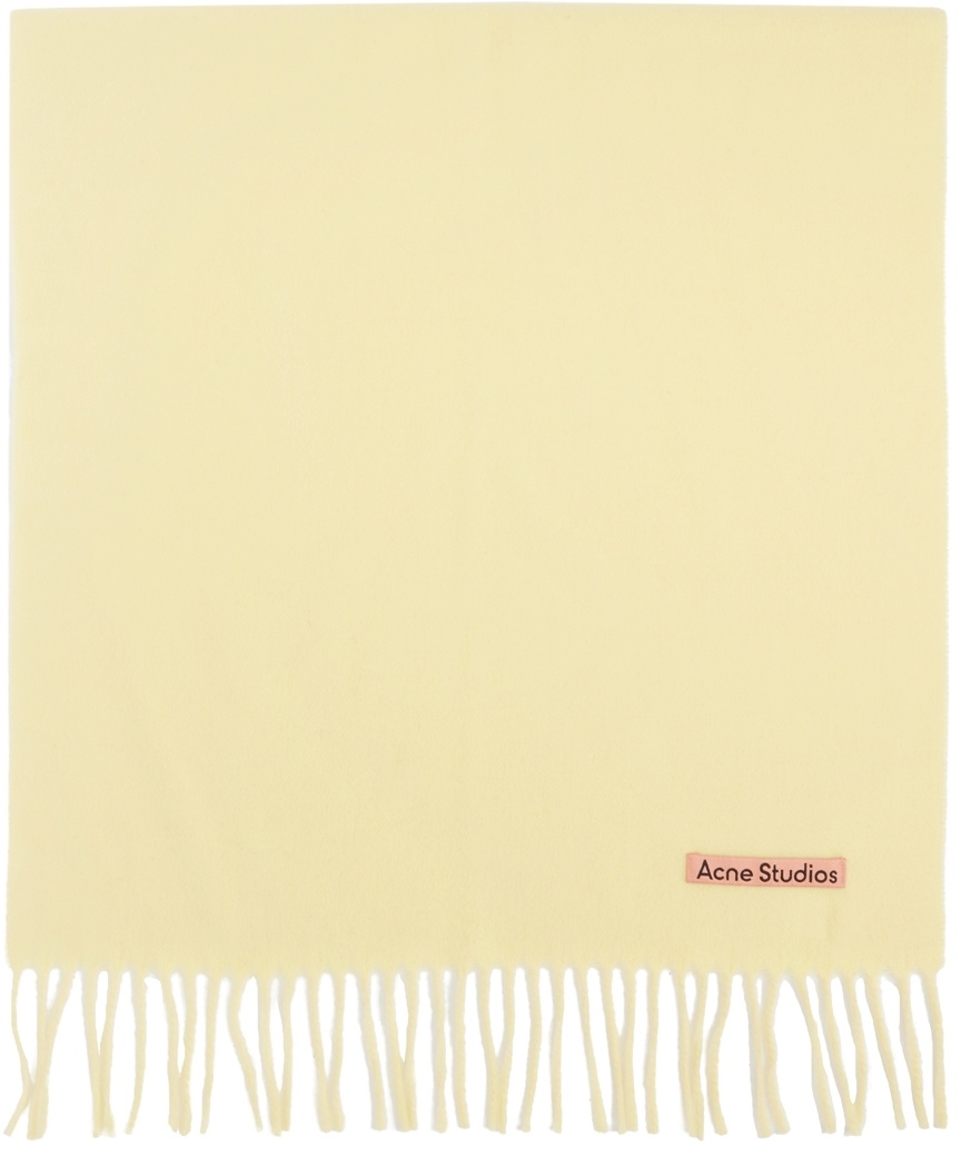 Acne Studios Yellow Wool Scarf Acne Studios
