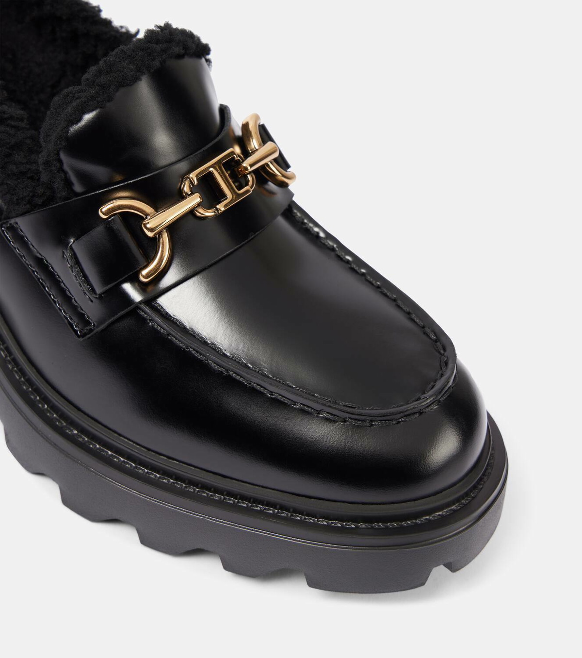 Tod's Shearling-lined leather loafers Tod's