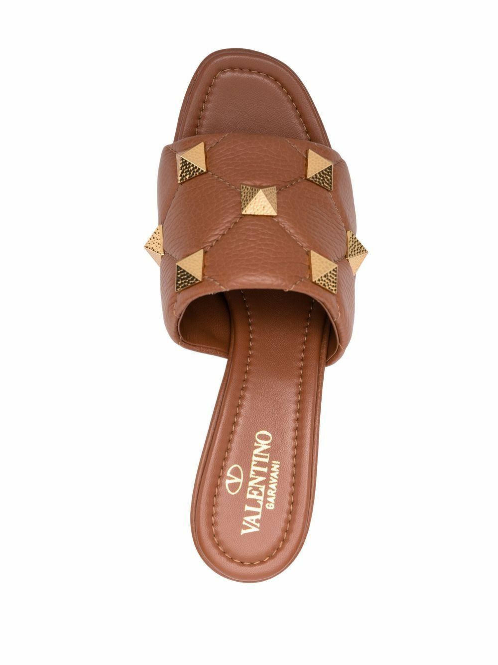VALENTINO GARAVANI - Roman Stud Leather Mules Valentino Garavani