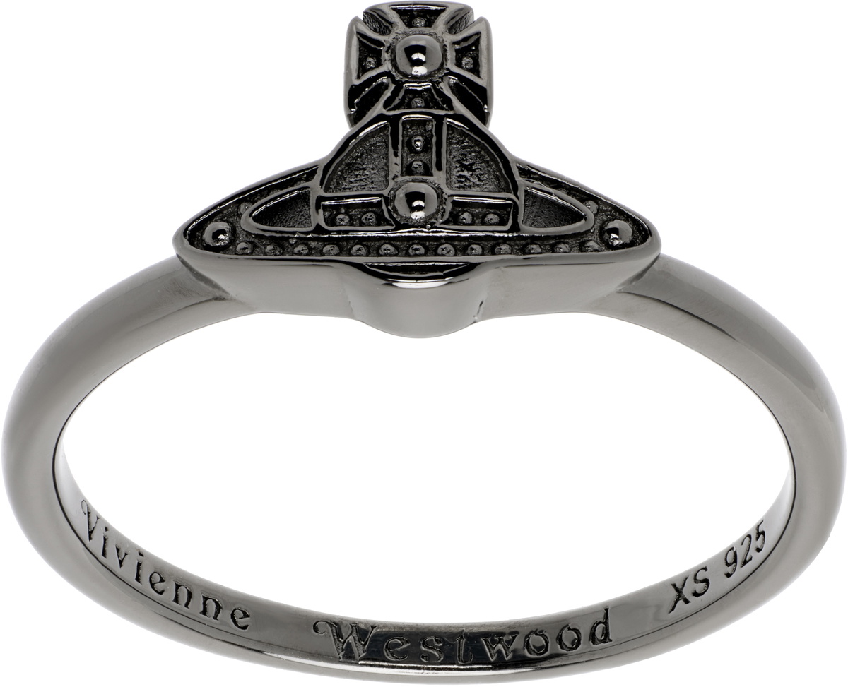 Vivienne Westwood Gunmetal Oslo Ring Vivienne Westwood