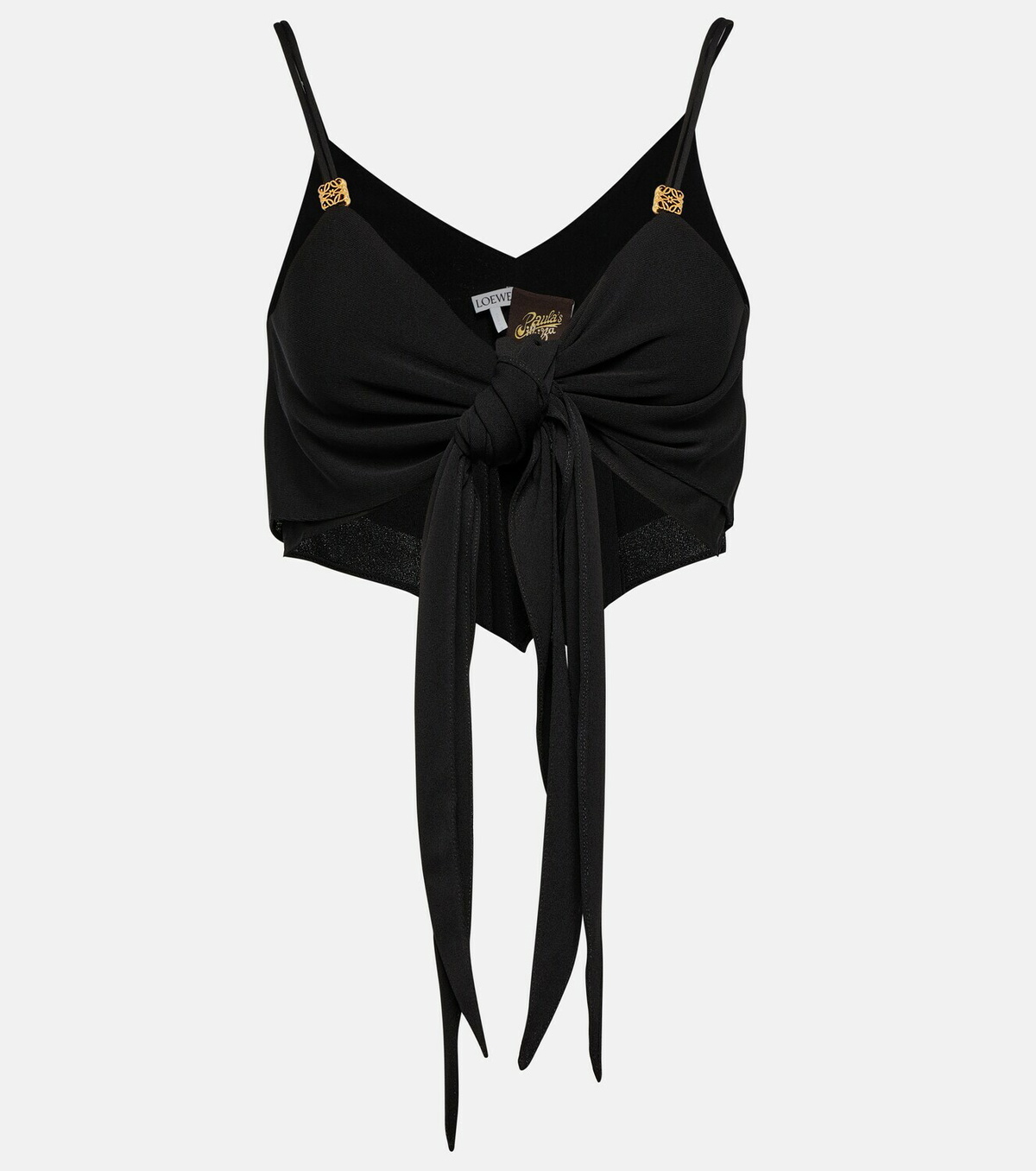 Loewe Paula's Ibiza crêpe cropped top Loewe