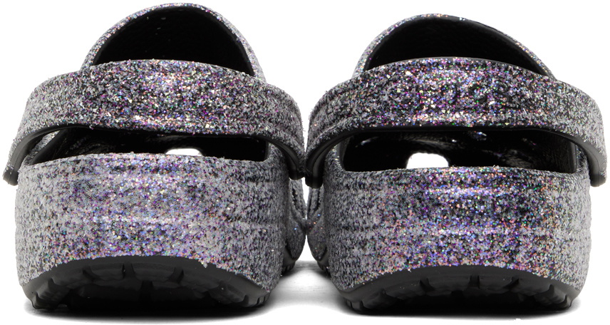 Crocs Purple Classic Glitter Clogs Crocs