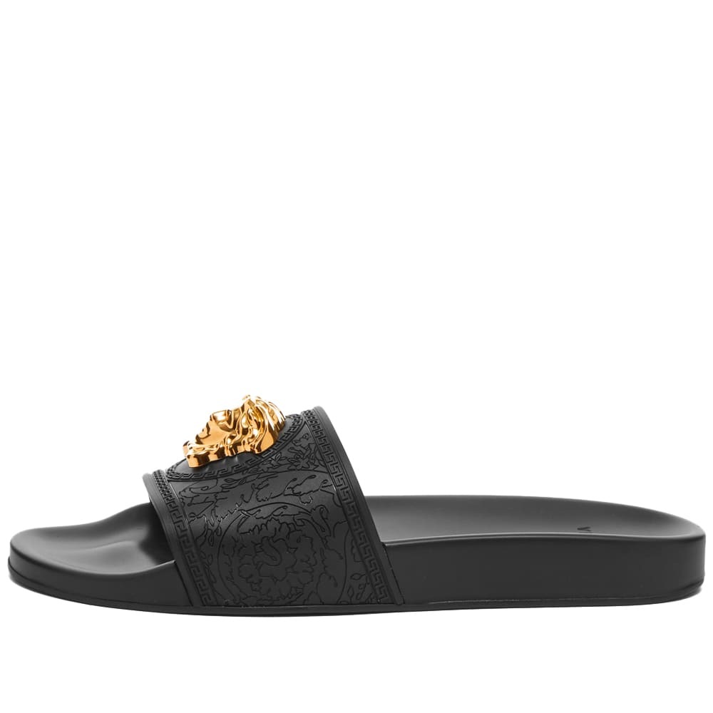 Versace Women's Medusa Head Slider in Black Versace