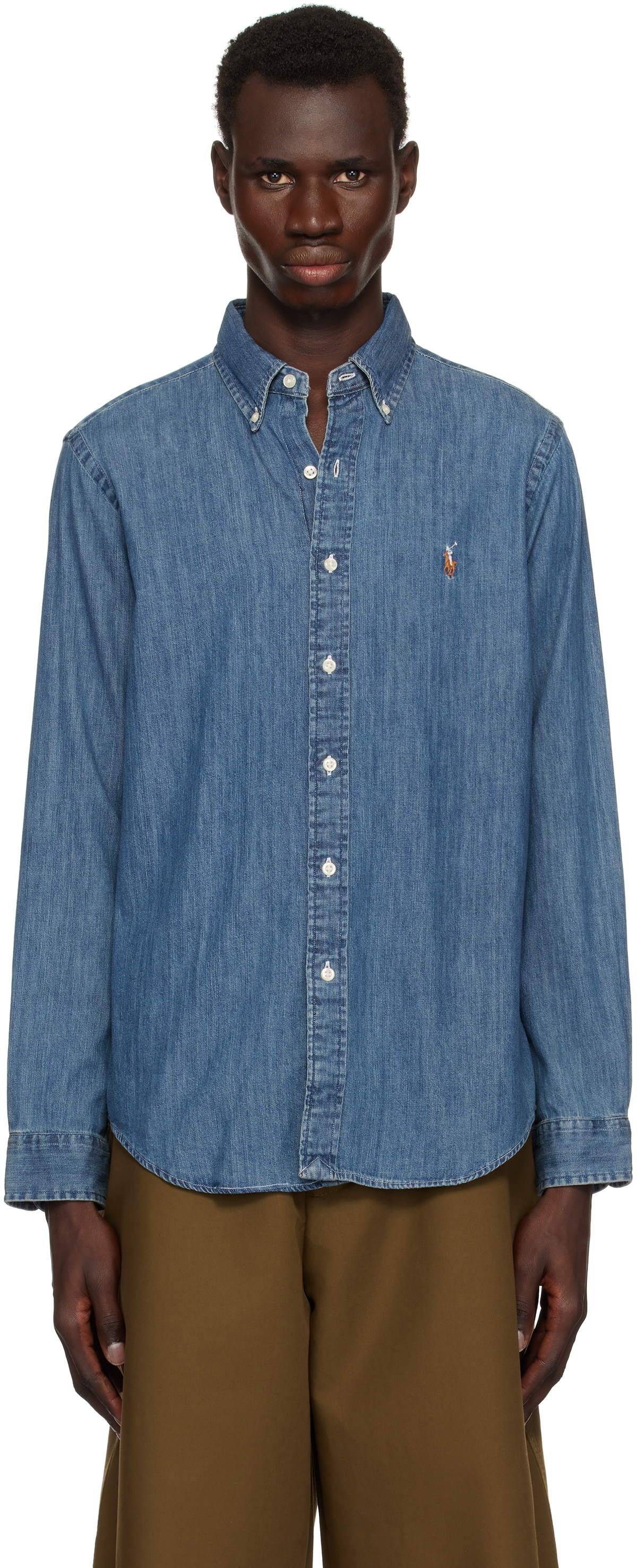 Polo Ralph Lauren Blue Classic Fit Denim Shirt Polo Ralph Lauren
