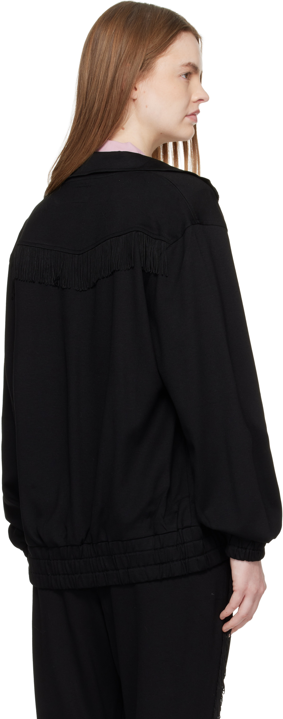 NEEDLES Black Fringe Track Jacket Needles