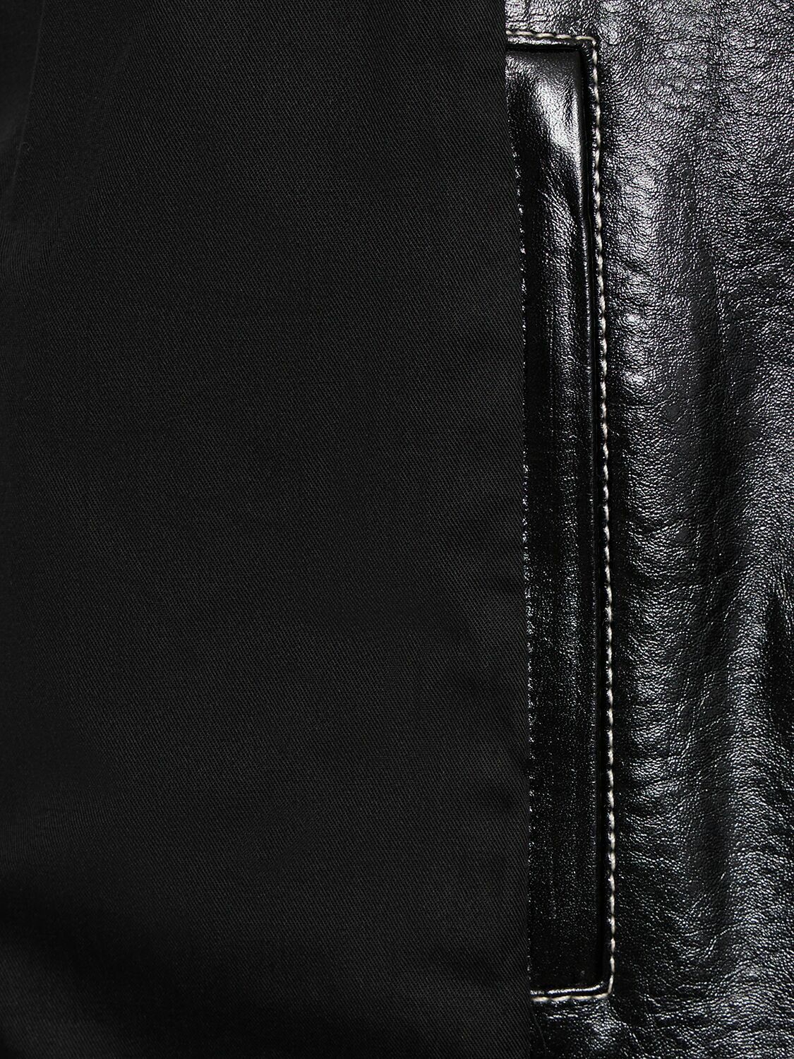 MARINE SERRE Moon Leather Jacket Marine Serre