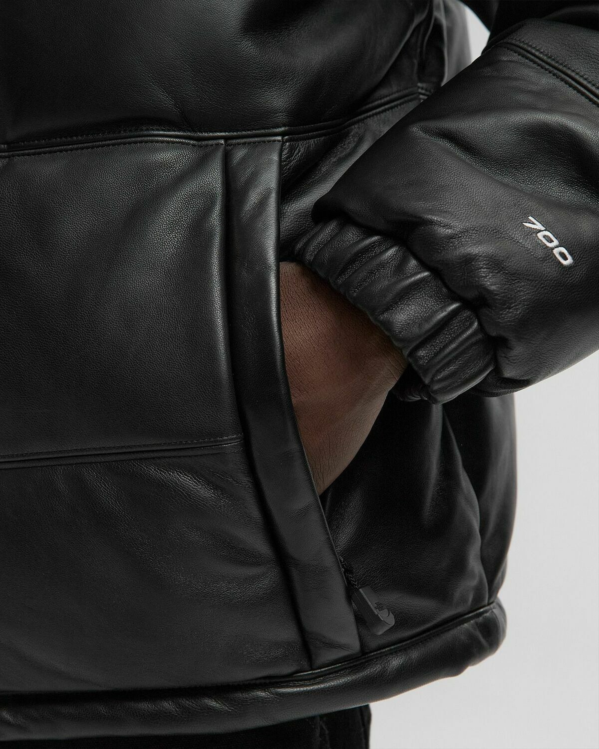 The North Face Leather Pack Summit Jacket Black Mens Down & Puffer ...