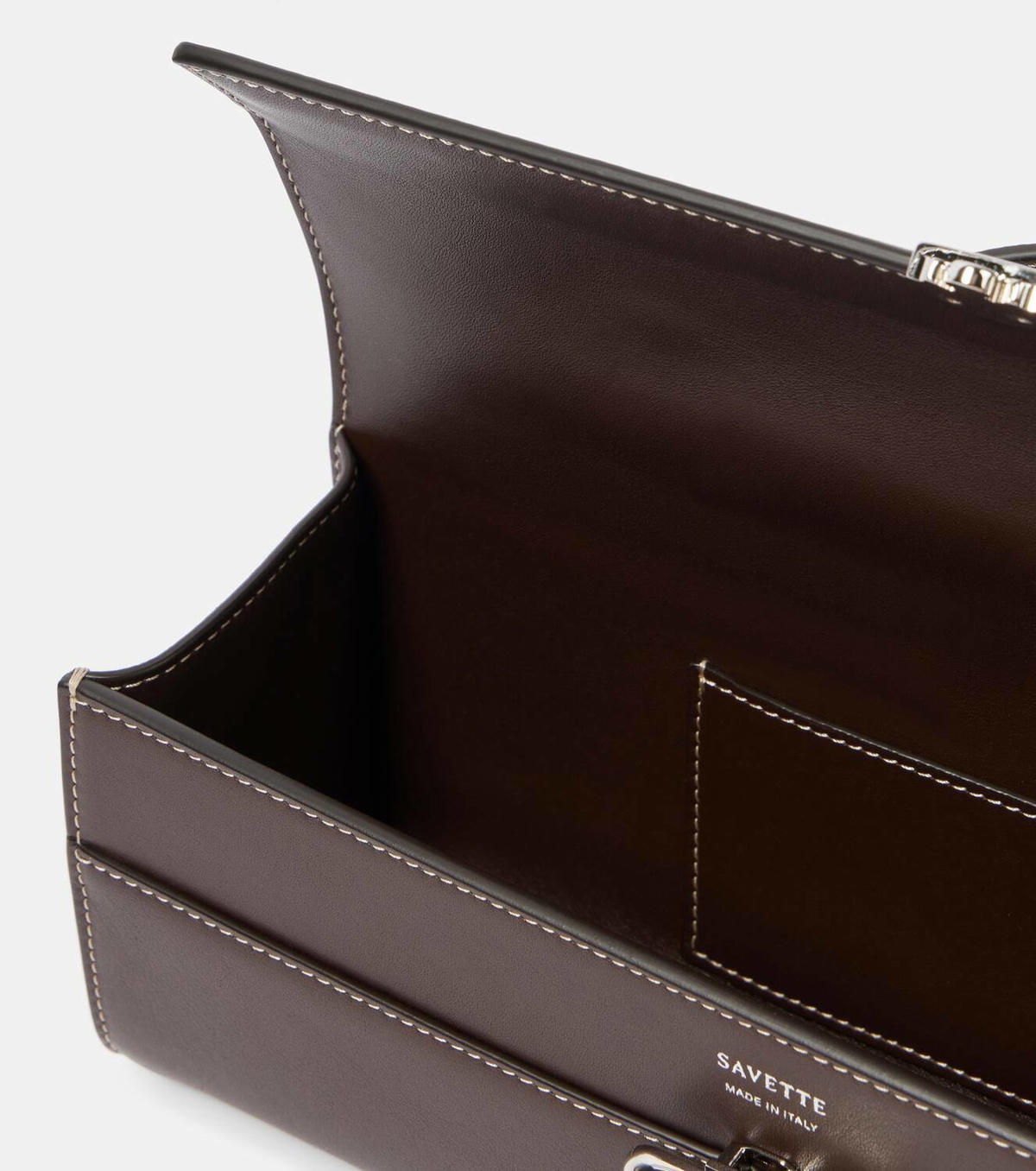 Savette Symmetry Pochette Slim leather tote bag Savette