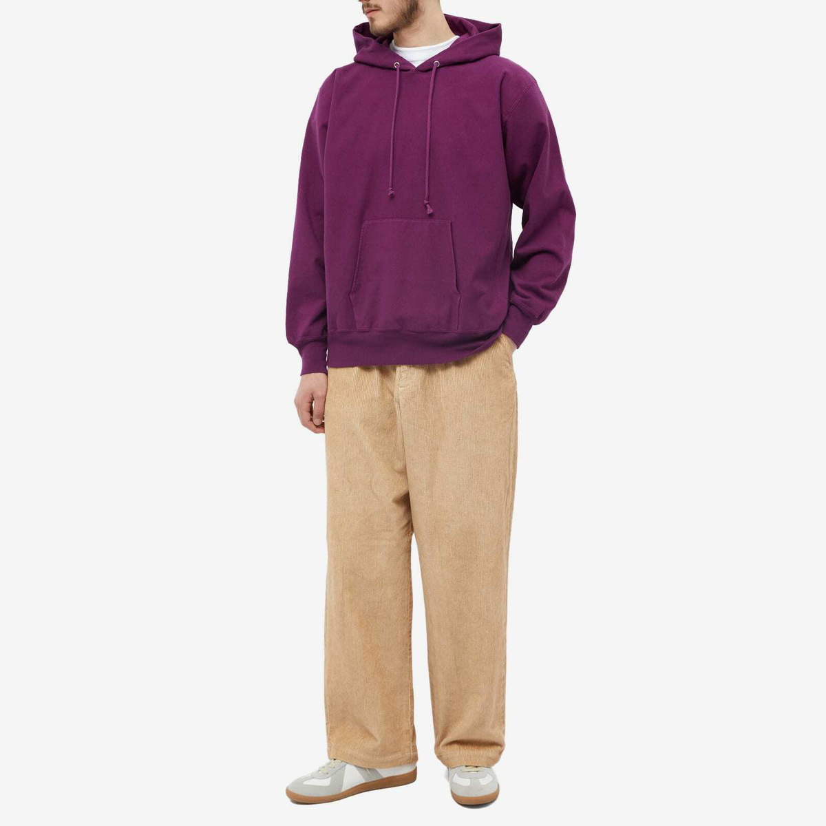 Our Legacy Men's Borrowed Cord Chino in Washed Oat Cotton Linen Cord ...