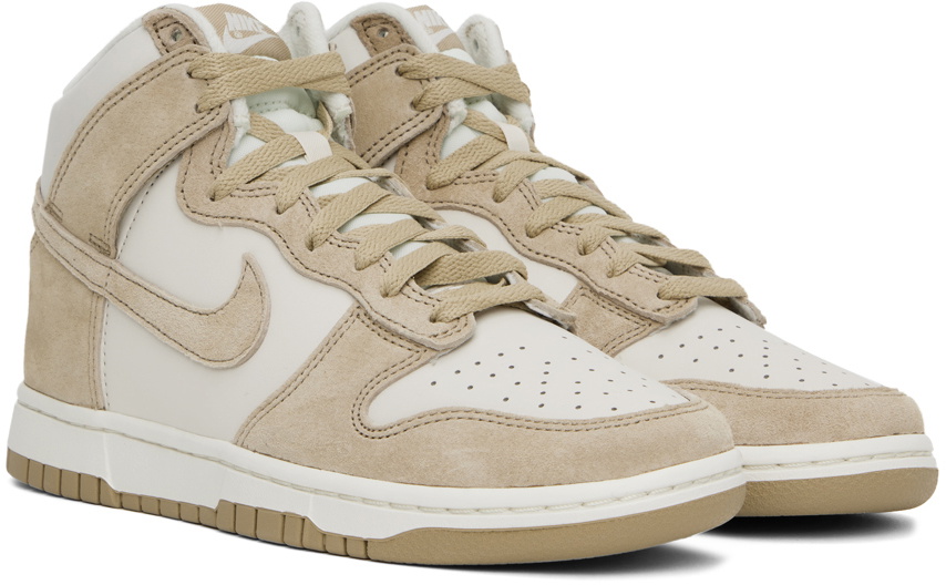 Nike White & Tan Dunk Retro High Sneakers Nike