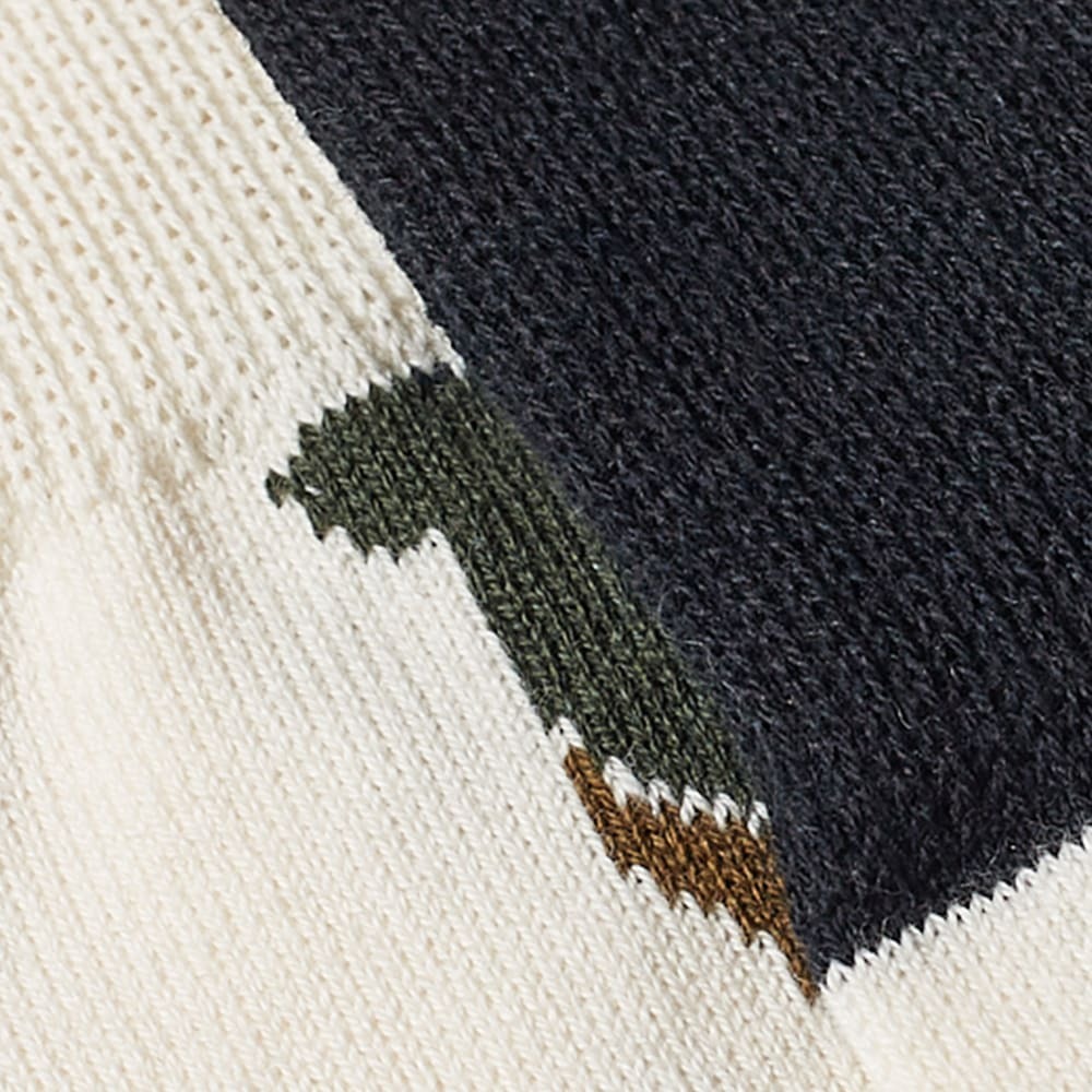 Sacai Men's Flower Sock in Ecru Sacai