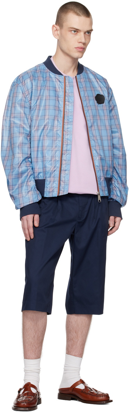 Viktor Rolf Mister Mister Navy Pleated Shorts