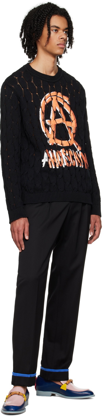 Moschino Black Anarchy Sweater Moschino