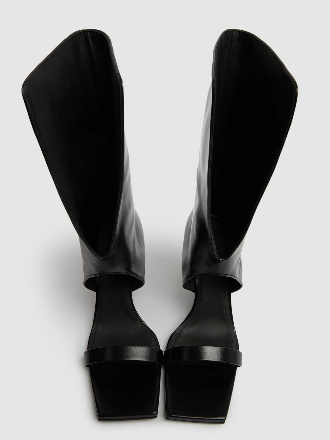 RICK OWENS 80mm Winged Cantilever Leather Sandals Rick Owens