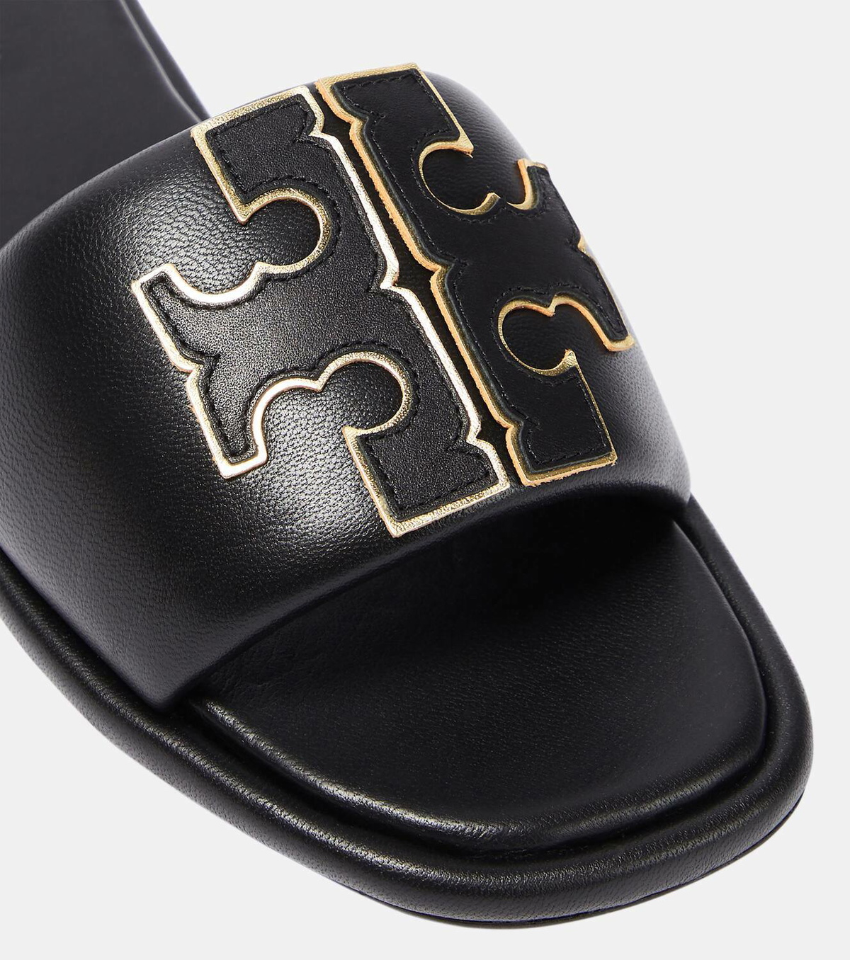 Tory Burch Double T leather slides Tory Burch