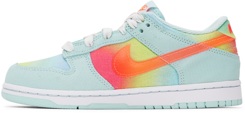Nike Kids Blue & Multicolor Dunk Low Little Kids Sneakers Nike