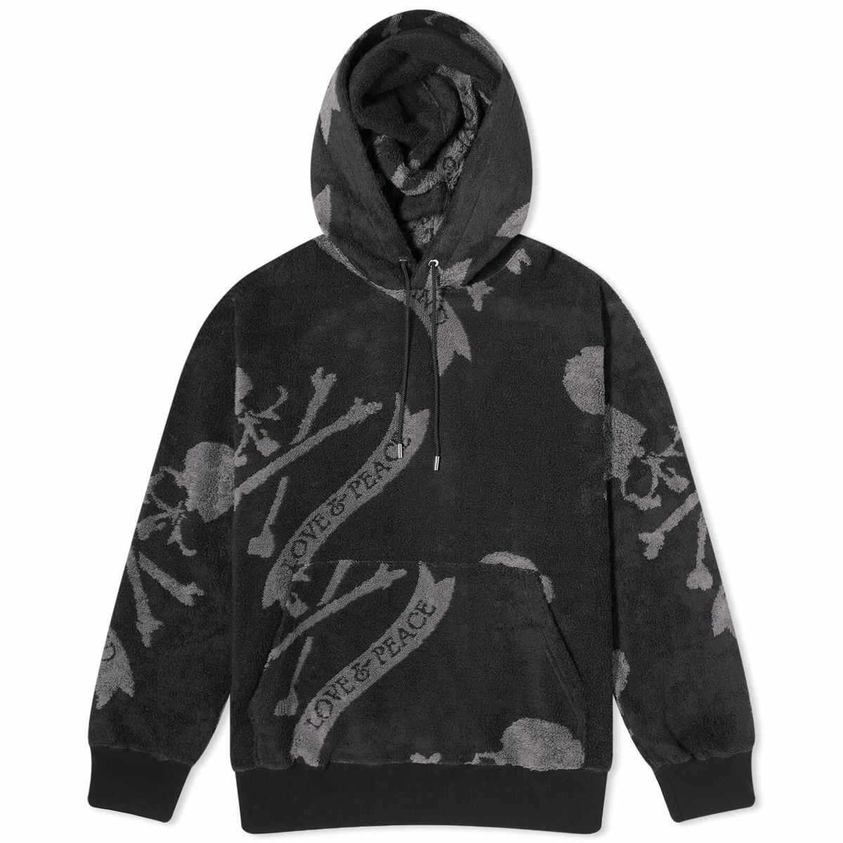 MASTERMIND WORLD Men's Terry Cloth All Over Skull Hoodie in MASTERMIND WORLD Men's Terry Cloth All Over Skull Hoodie in