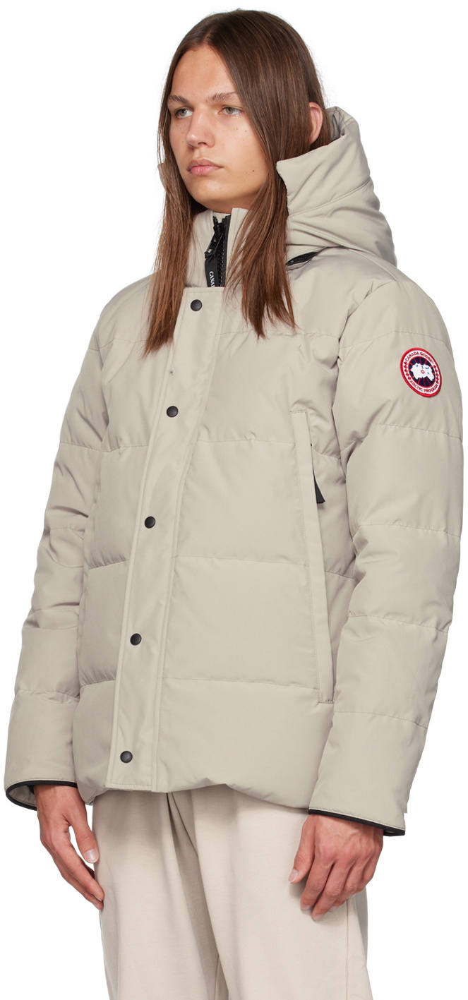 Canada Goose Beige Wyndham Down Jacket Canada Goose