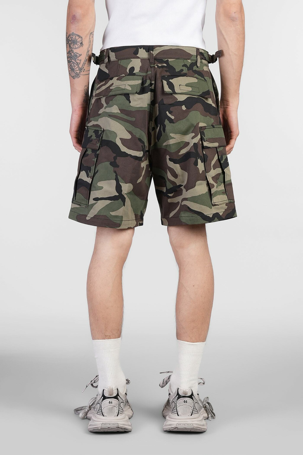 VETEMENTS Shorts In Camouflage Cotton Vetements