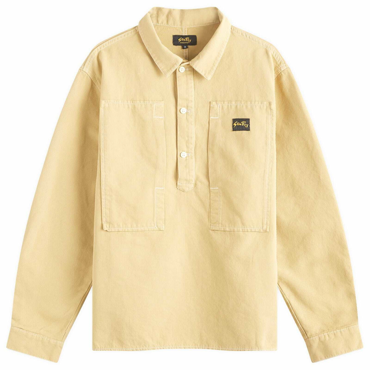 Stan Ray Men's Popover Painters Shirt in Khaki Bedford Cord Stan Ray