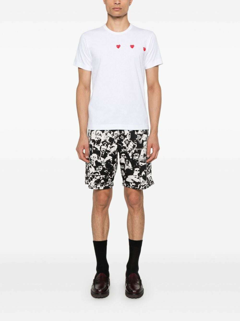 COMME DES GARCONS PLAY - Logo Cotton T-shirt Comme des Garcons Play