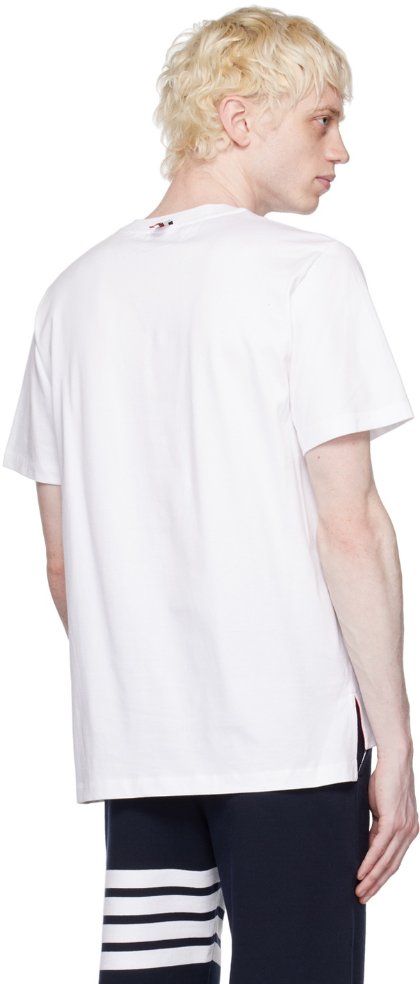 Thom Browne White Side Slit T-Shirt Thom Browne