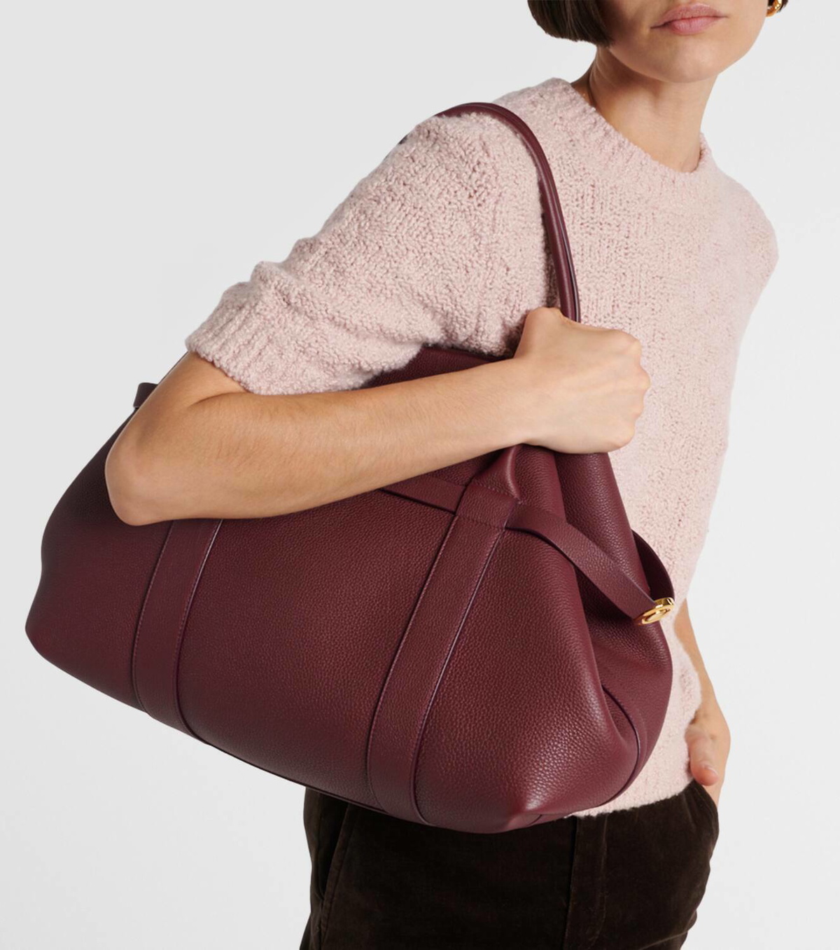 Loro Piana Ghiera Large leather shopper Loro Piana