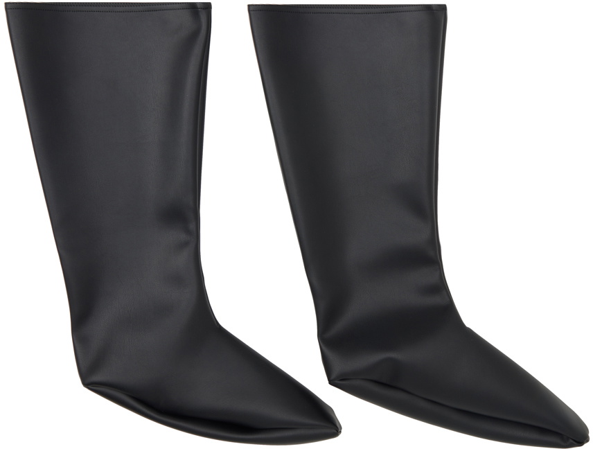 YUME YUME Black Vegan Leather Socks Yume Yume