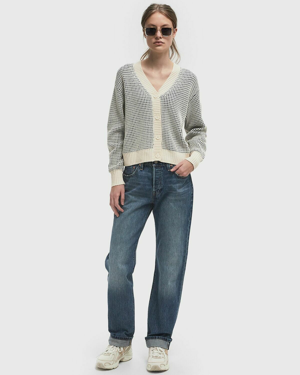 Levis SNOWFLAKE CARDIGAN blue/beige Womens Zippers & Cardigan Levis