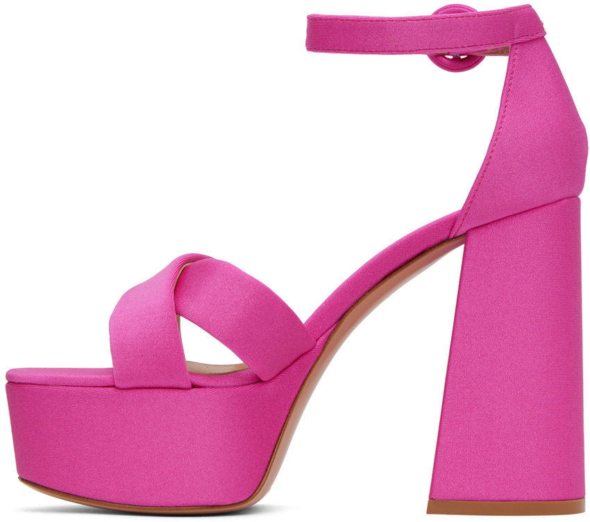 Gianvito Rossi Pink Sheridan Heeled Sandals Gianvito Rossi